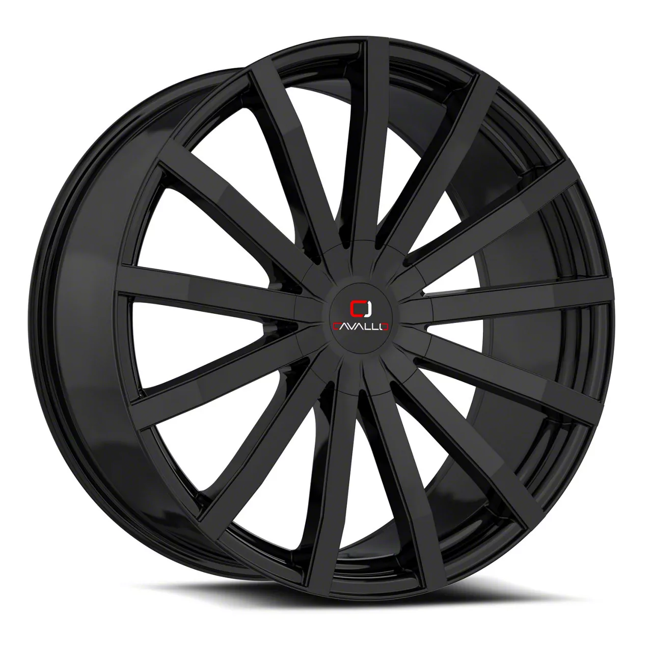 Cavallo Mustang CLV-52 Gloss Black Wheel; 18x8; 35mm Offset CLV ...