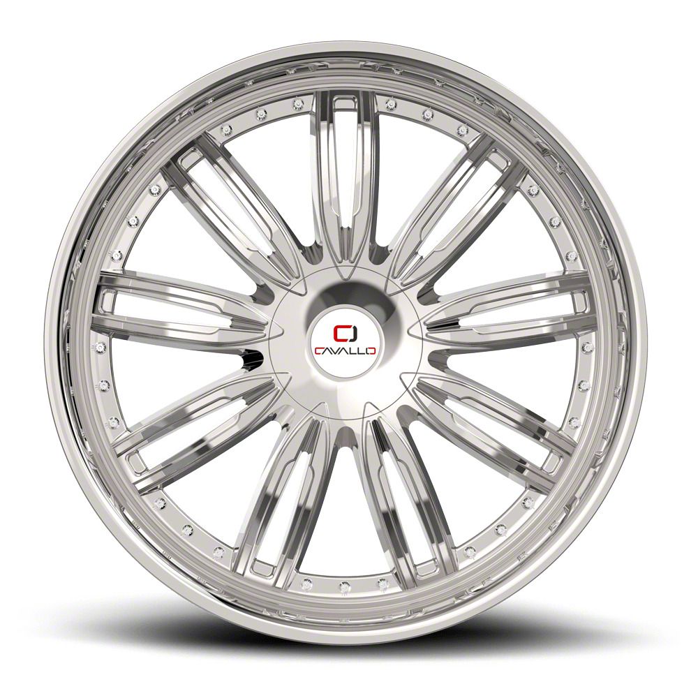 Cavallo Mustang CLV-54 Nano Chrome Wheel; 18x8; 35mm Offset CLV ...