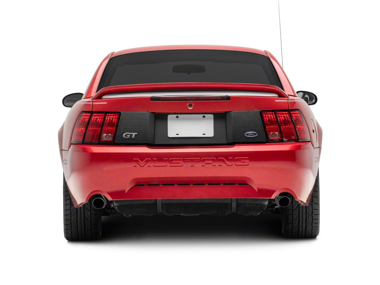 CDC Mustang Honeycomb Trim Decklid Panel with GT Logo; Black 105050 (99 ...