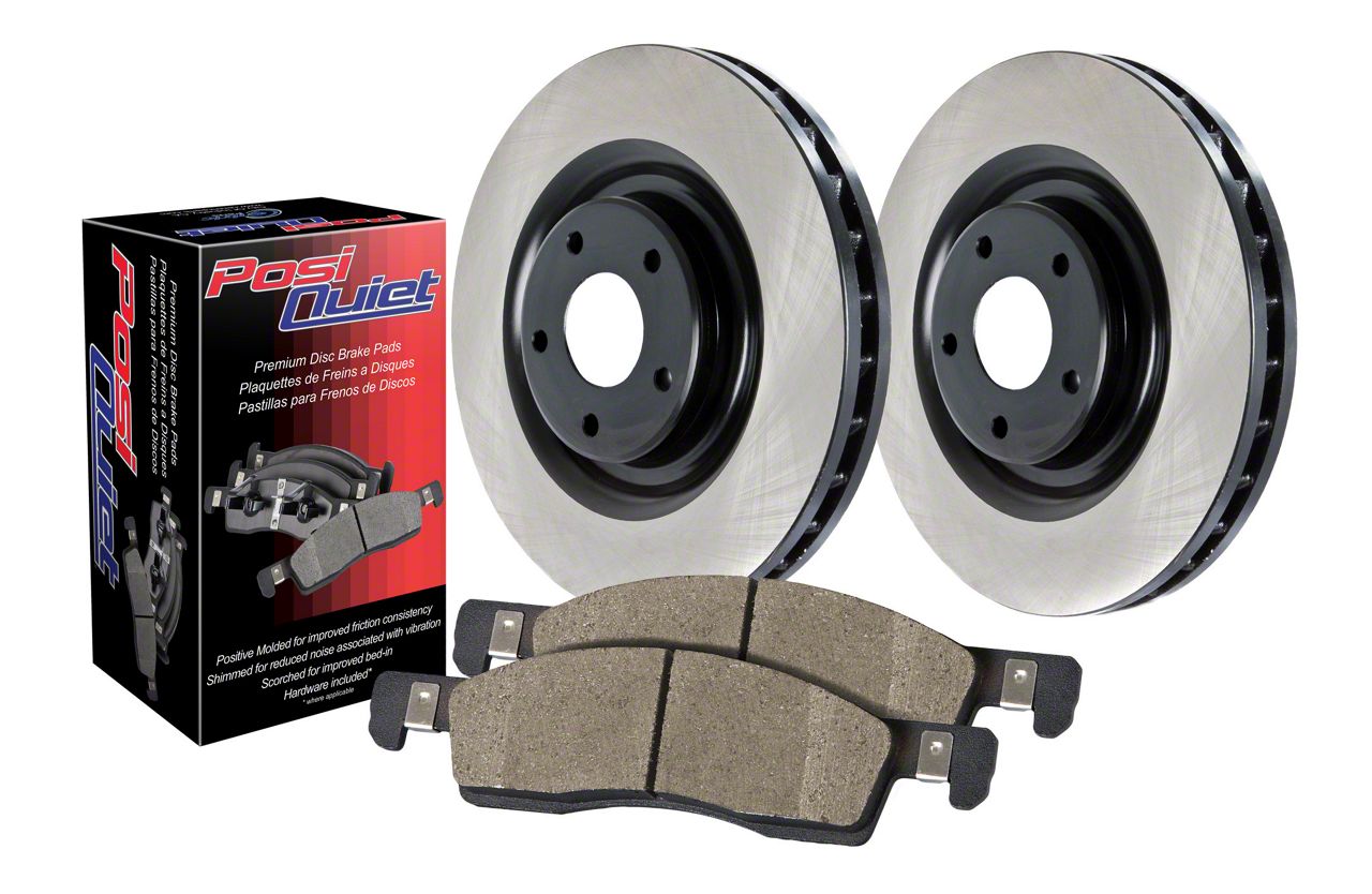Charger Preferred Axle Plain Brake Rotor and Pad Kit; Rear (06-14 V6 ...