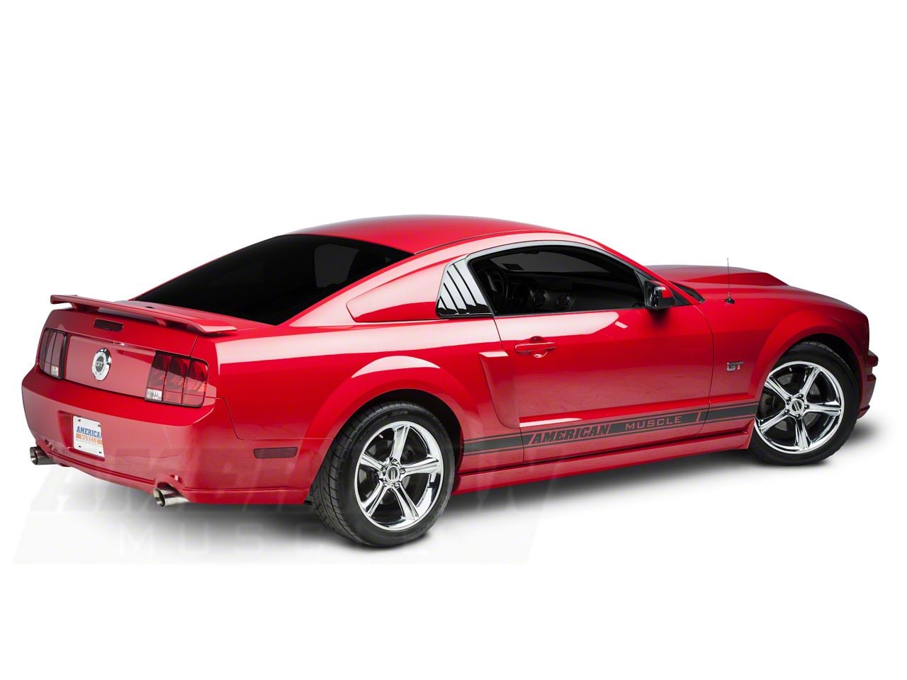 Cervini's Mustang Quarter Window Covers; Unpainted 4334 (05-14 Mustang ...