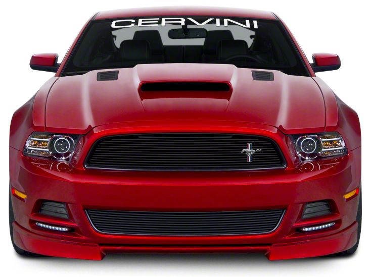 Cervini's Mustang Billet Grille; Black 399656 (13-14 Mustang GT, V6 ...
