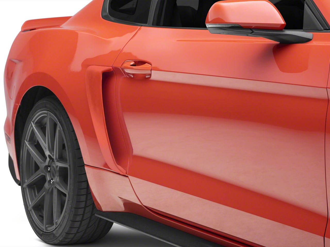 Cervini's Mustang C-Series Side Scoops; Unpainted 4439 (15-23 Mustang ...