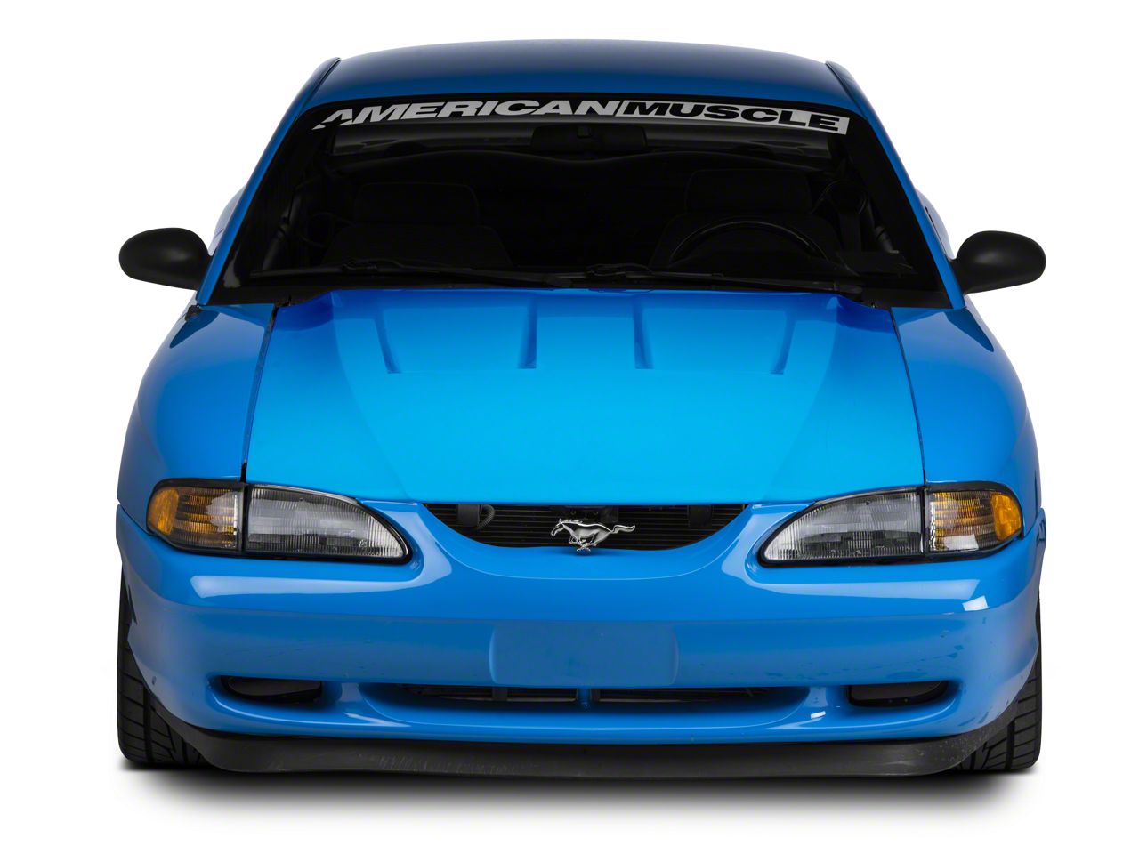 Cervini's Mustang Heat Extractor Hood; Unpainted 1159 (94-98 Mustang ...