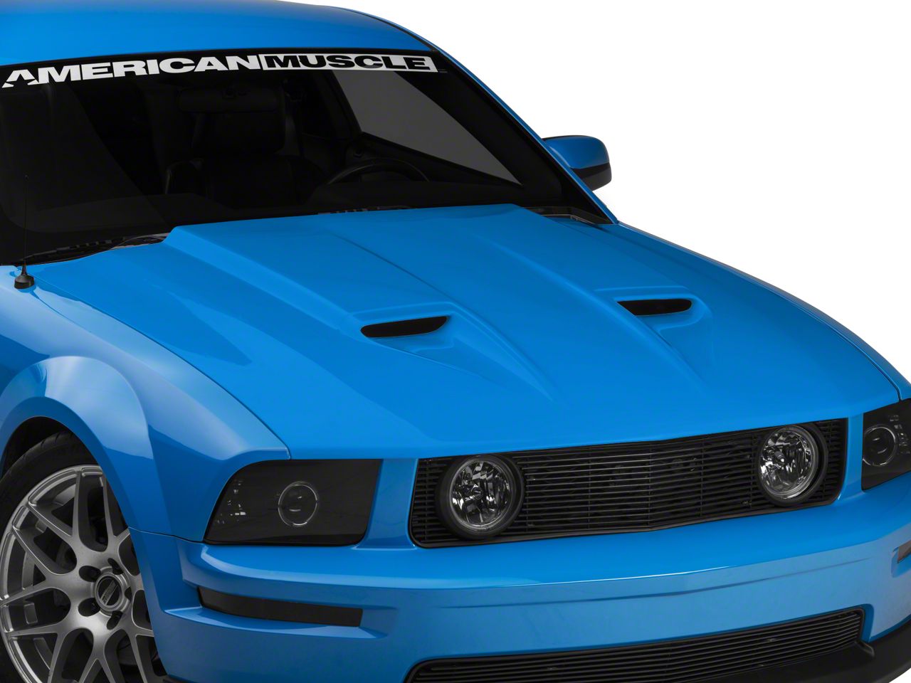 Cervini's Mustang Mach 1 Ram Air Hood; Unpainted 1206 (05-09 Mustang GT ...