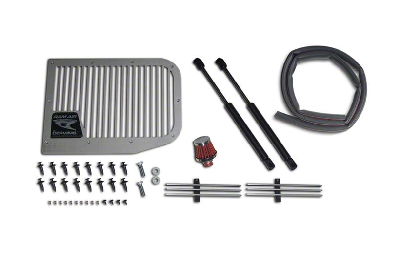 Cervini's Challenger Shaker Hood with Matte Black Scoop; Unpainted 8040 ...