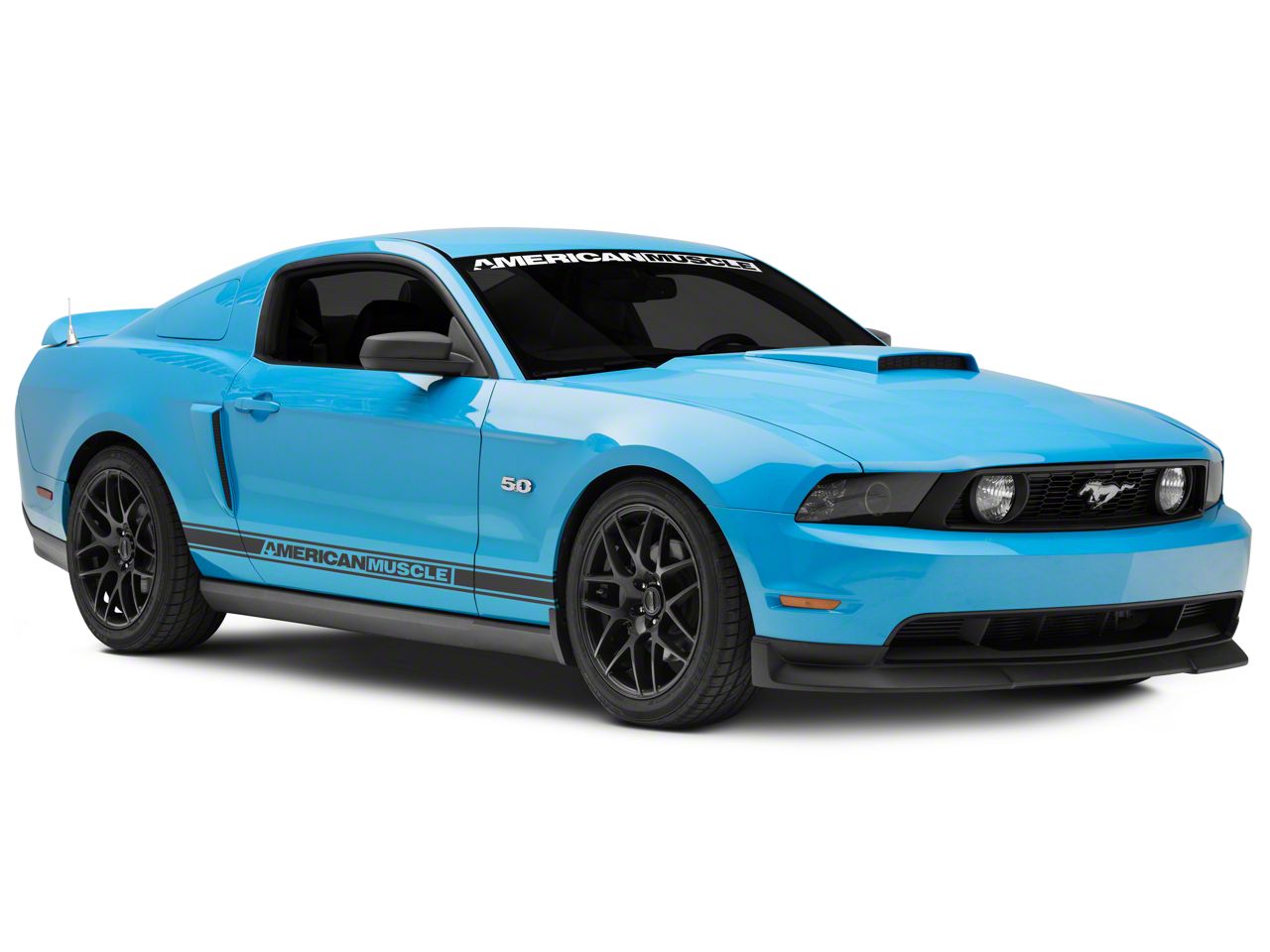 Cervini's Mustang Type II Chin Spoiler; Fine Textured Black 4395 - FTB ...