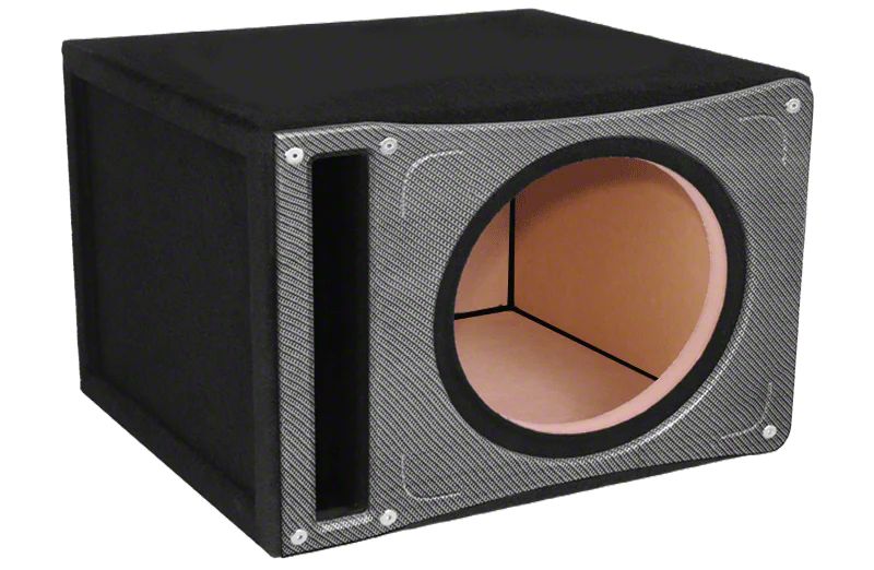 Challenger 12-Inch Single Vented Slammer Carbon Fiber Black Subwoofer ...