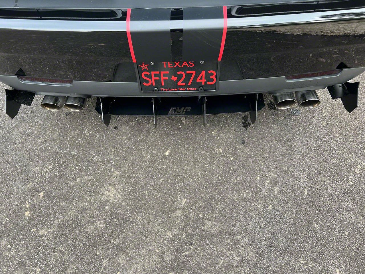 Challenger Aluminum Rear Diffuser; Matte Black (15-23 Challenger ...