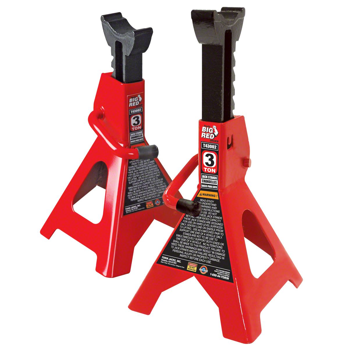 Challenger Big Red Jack Stands; 3-Ton Capacity