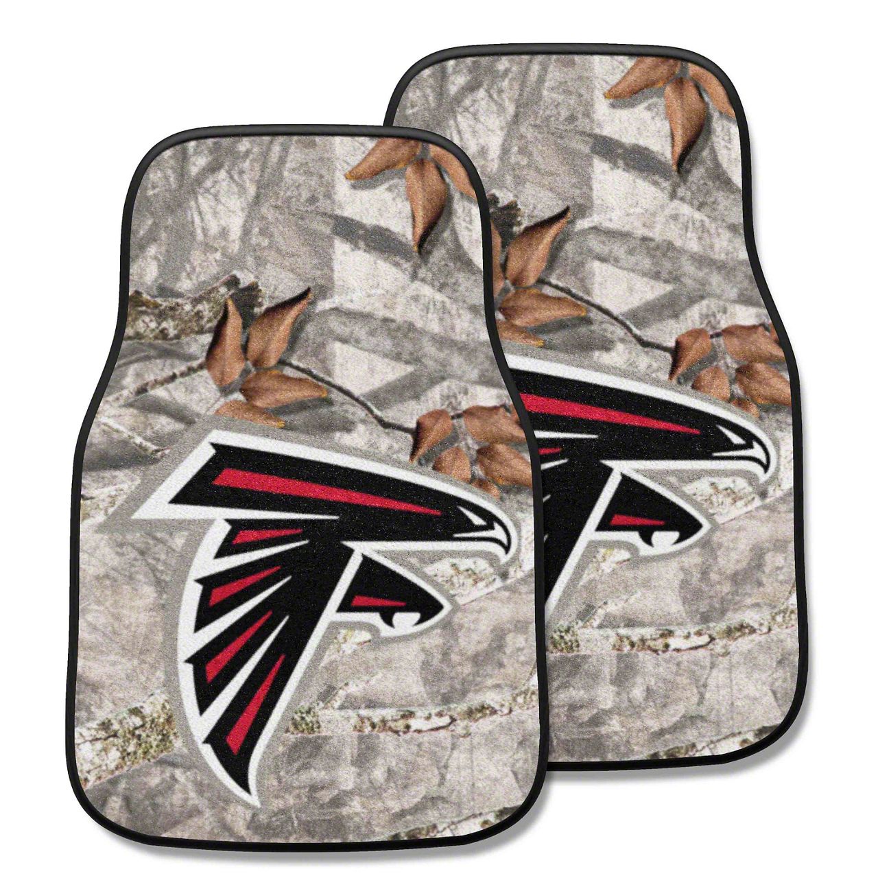 Challenger Carpet Front Floor Mats with Atlanta Falcons Logo; Camo ...