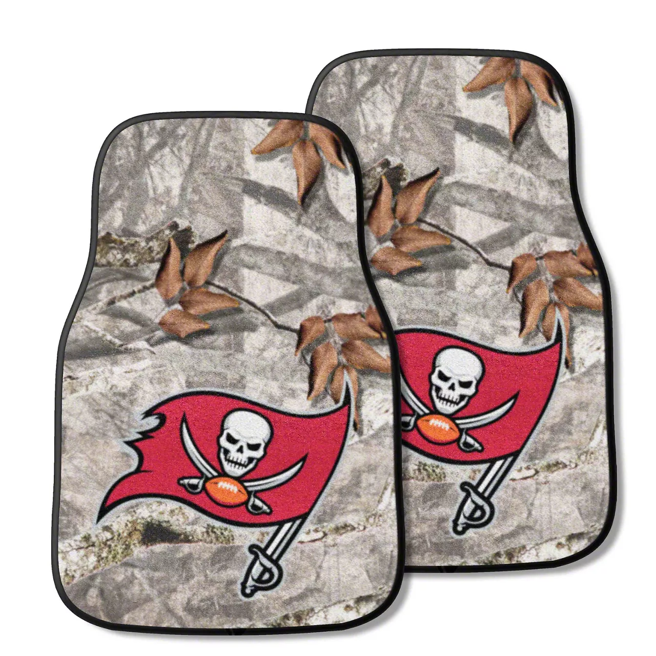 Challenger Carpet Front Floor Mats with Tampa Bay Buccaneers Logo; Camo ...