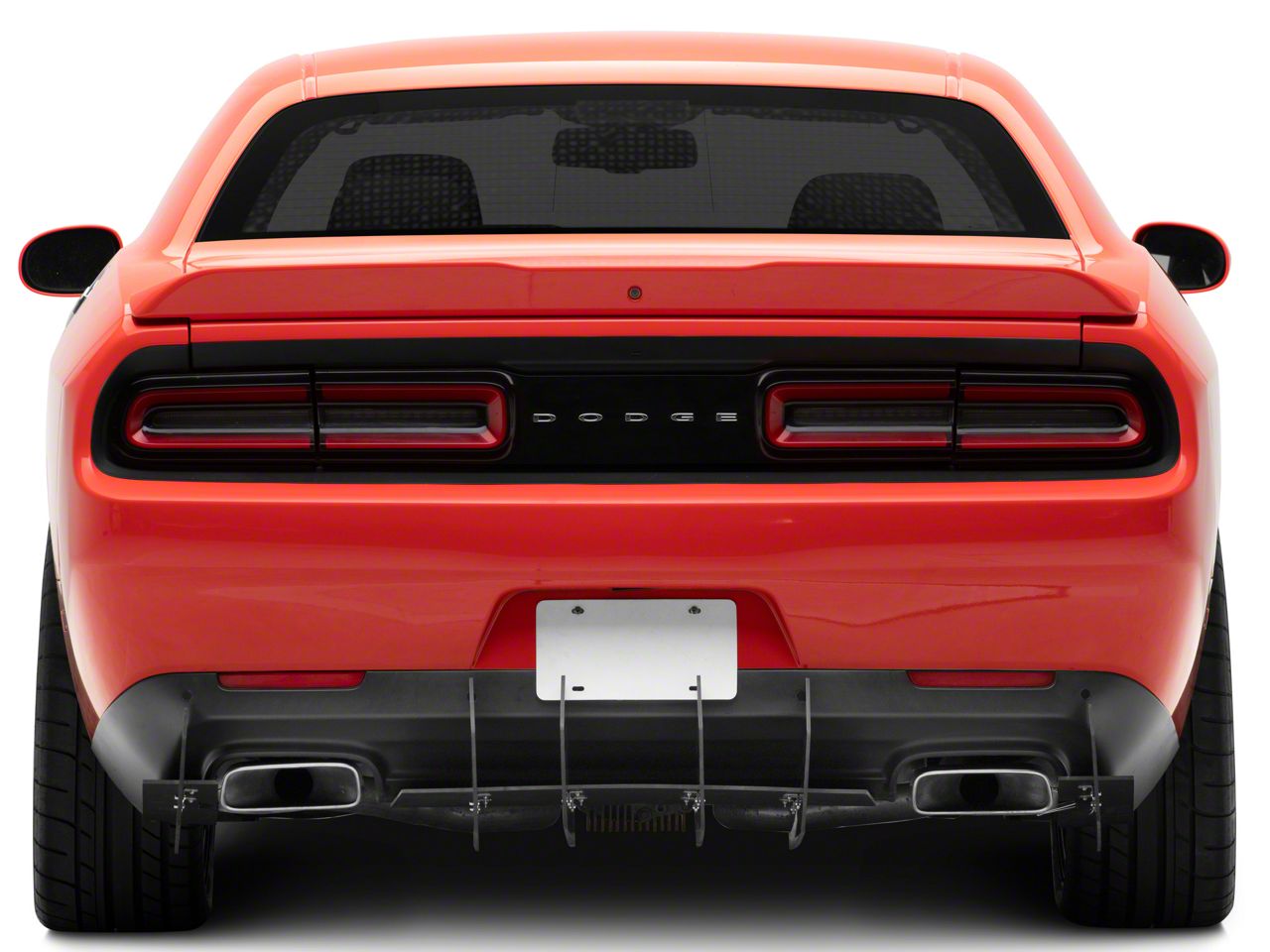 Challenger Centa VR2 Style Rear Diffuser; Carbon Flash Metallic (08-23 ...