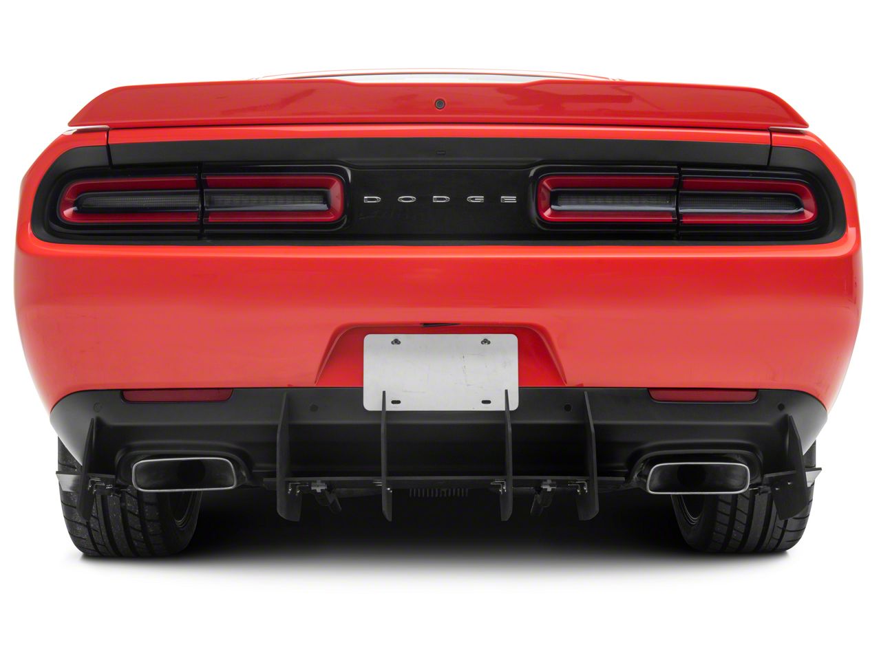 Challenger Centa VR2 Style Rear Diffuser; Matte Black (08-23 Challenger ...