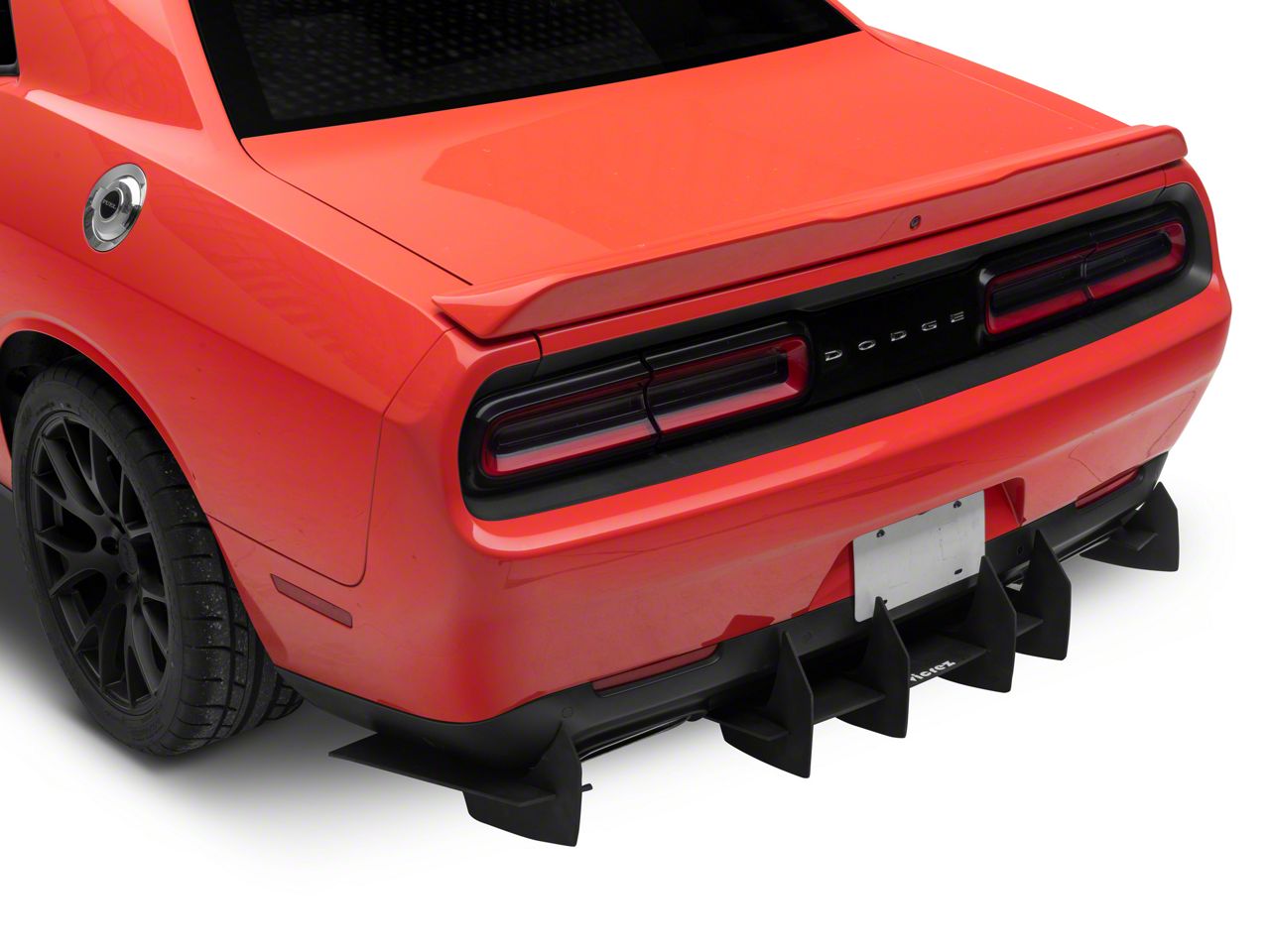 Challenger Centa VR2 Style Rear Diffuser; Matte Black (08-23 Challenger ...
