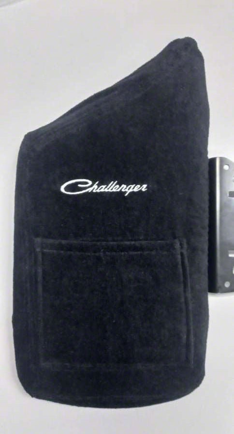 Challenger Center Console Cover with Challenger Logo; Black (15-23 ...