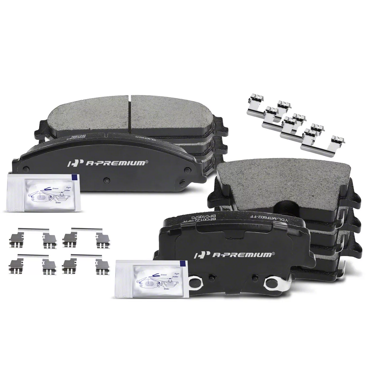 Challenger Ceramic Brake Pads; Front and Rear (09-20 Challenger GT, R/T ...