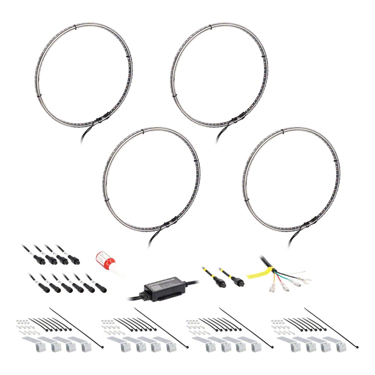 Challenger Chasing Wheel Light Set; 15.50-Inch (Universal; Some ...