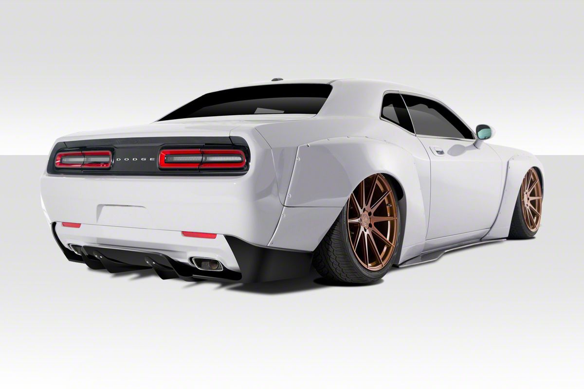 Challenger Circuit Rear Diffuser; Black (15-23 Challenger, Excluding ...