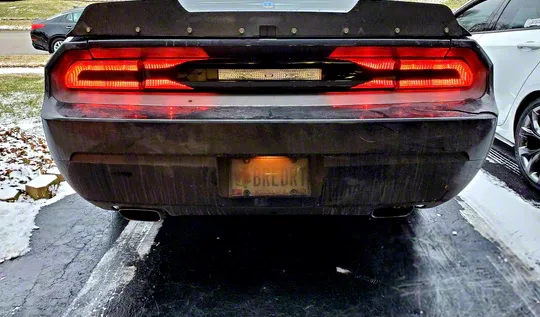 Challenger Design 1 Tail Light Decal; Gloss Black (08-14 Challenger ...