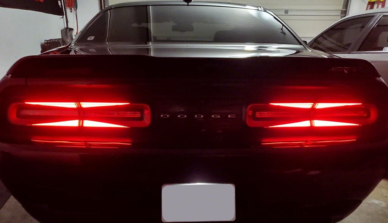 Challenger Design 1 Tail Light Decal; Gloss Black (15-23 Challenger ...