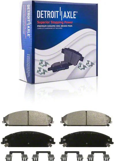 Challenger Drilled and Slotted Brake Rotor and Pad Kit; Front and Rear ...