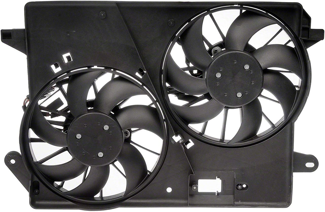 Challenger Dual Fan Assembly with Brushless Motors (08-23 6.1L HEMI, 6 ...