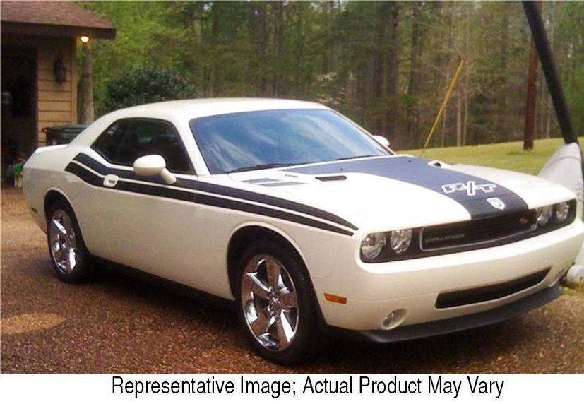 Challenger Dual Side Stripes; Chrome (08-10 Challenger) - Free Shipping