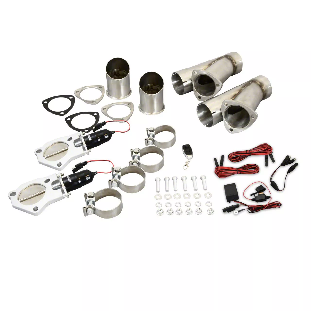 Challenger Electronic Exhaust Cutout Dual System; 3-Inch (Universal ...