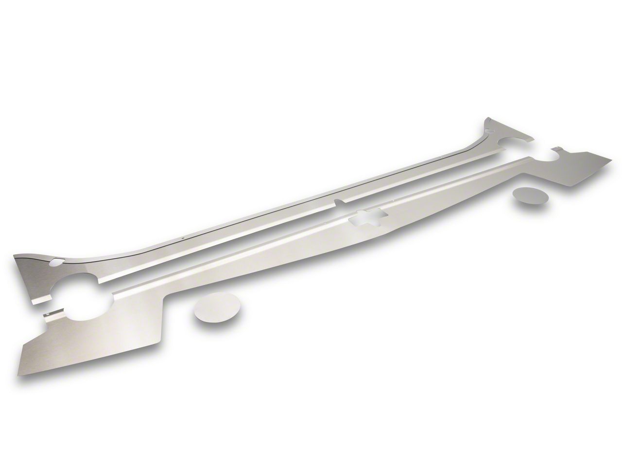 Challenger Engine Header Plate; Brushed (08-23 Challenger) - Free Shipping