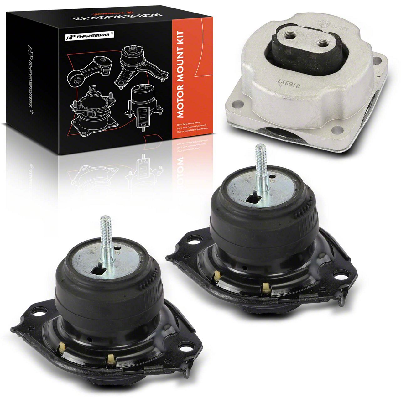 Challenger Engine and Transmission Mount Kit (11-23 6.4L HEMI Challenger w/ Automatic ...