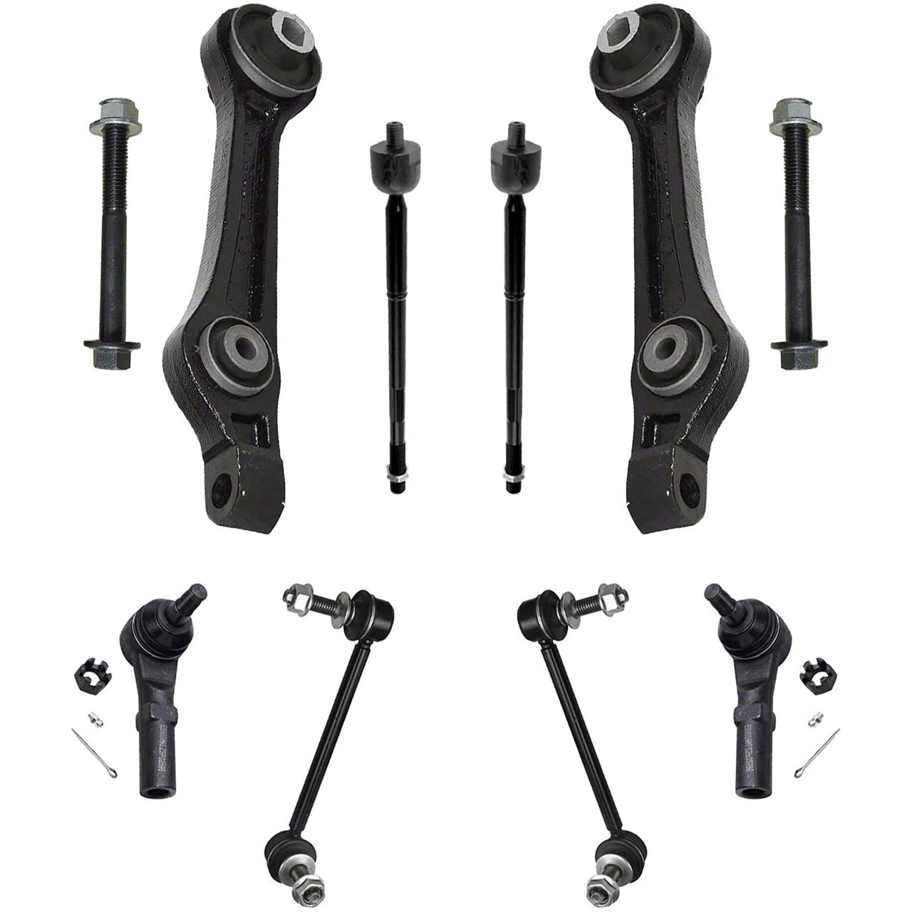 Challenger Front Lower Rearward Control Arms with Sway Bar Links and ...