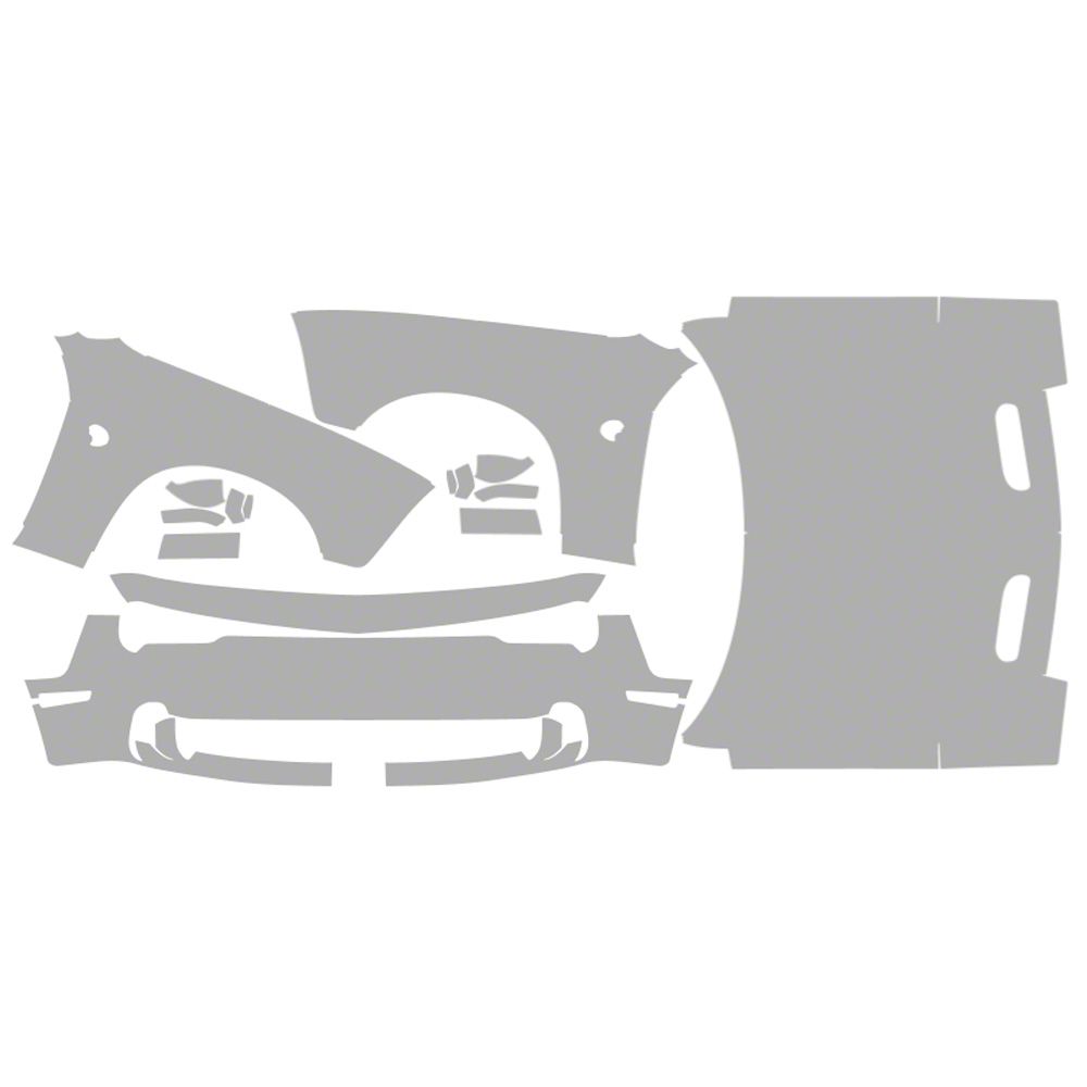 Challenger Paint Protection PPF Pre-Cut Kit; Complete Full Front Kit ...