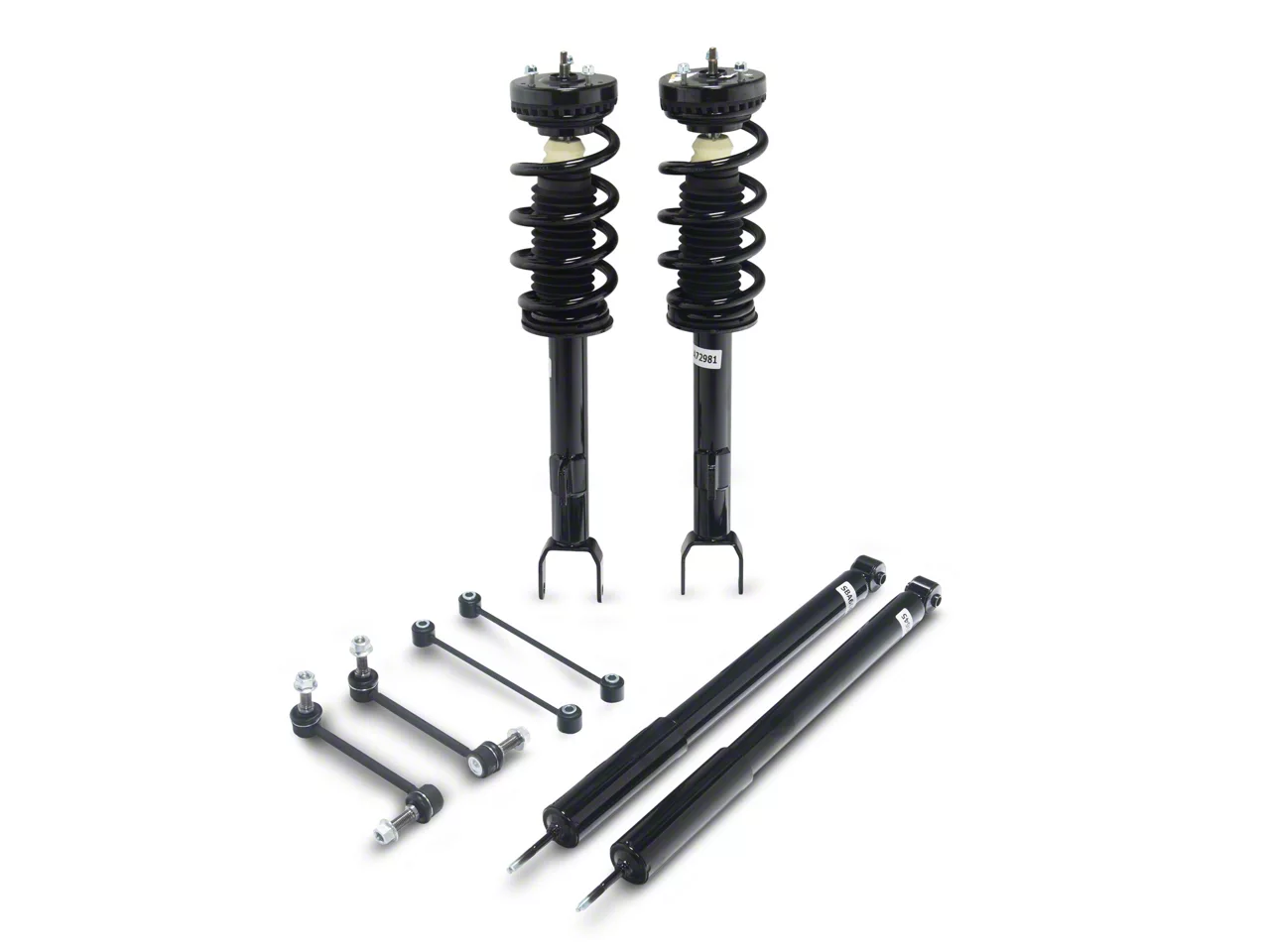 Challenger Front Struts and Rear Shocks with Sway Bar Links (12-19 RWD ...