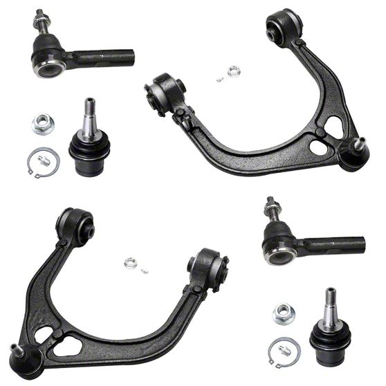 Challenger Front Upper Control Arms with Lower Ball Joints and Tie Rods ...