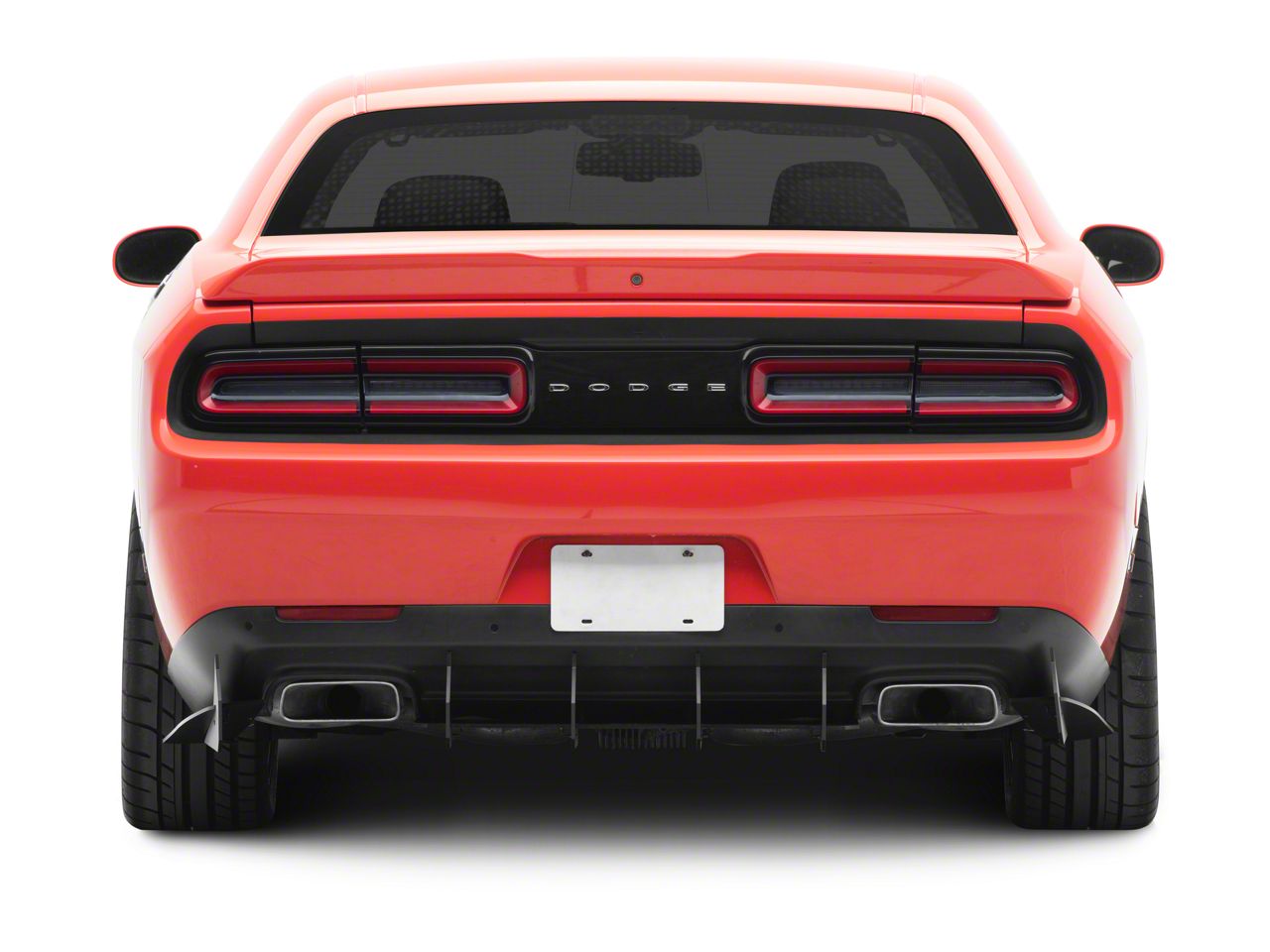 Challenger HDPE Rear Diffuser; Matte Black (15-23 Challenger) - Free ...