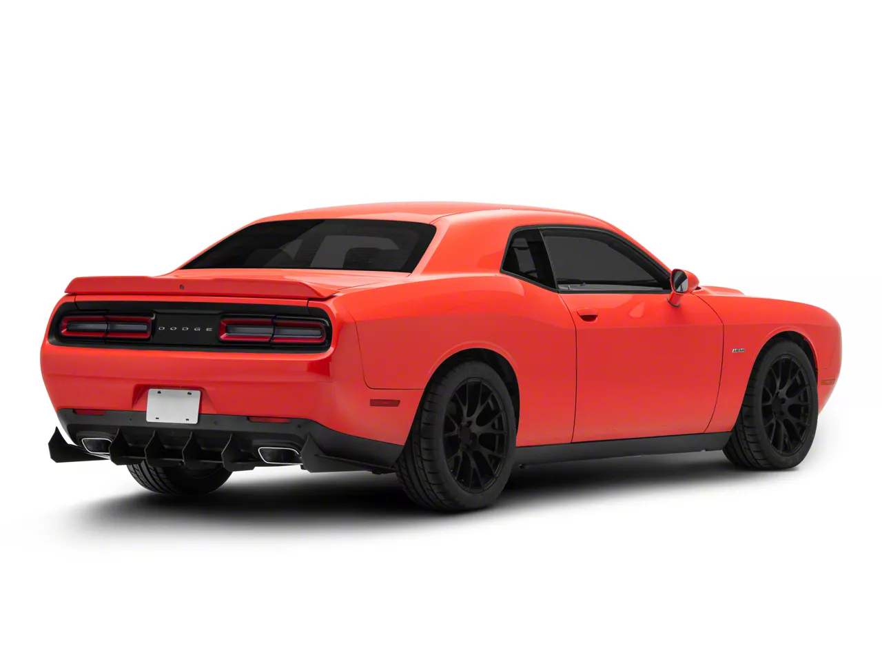 Challenger HDPE Rear Diffuser; Matte Black (15-23 Challenger) - Free ...
