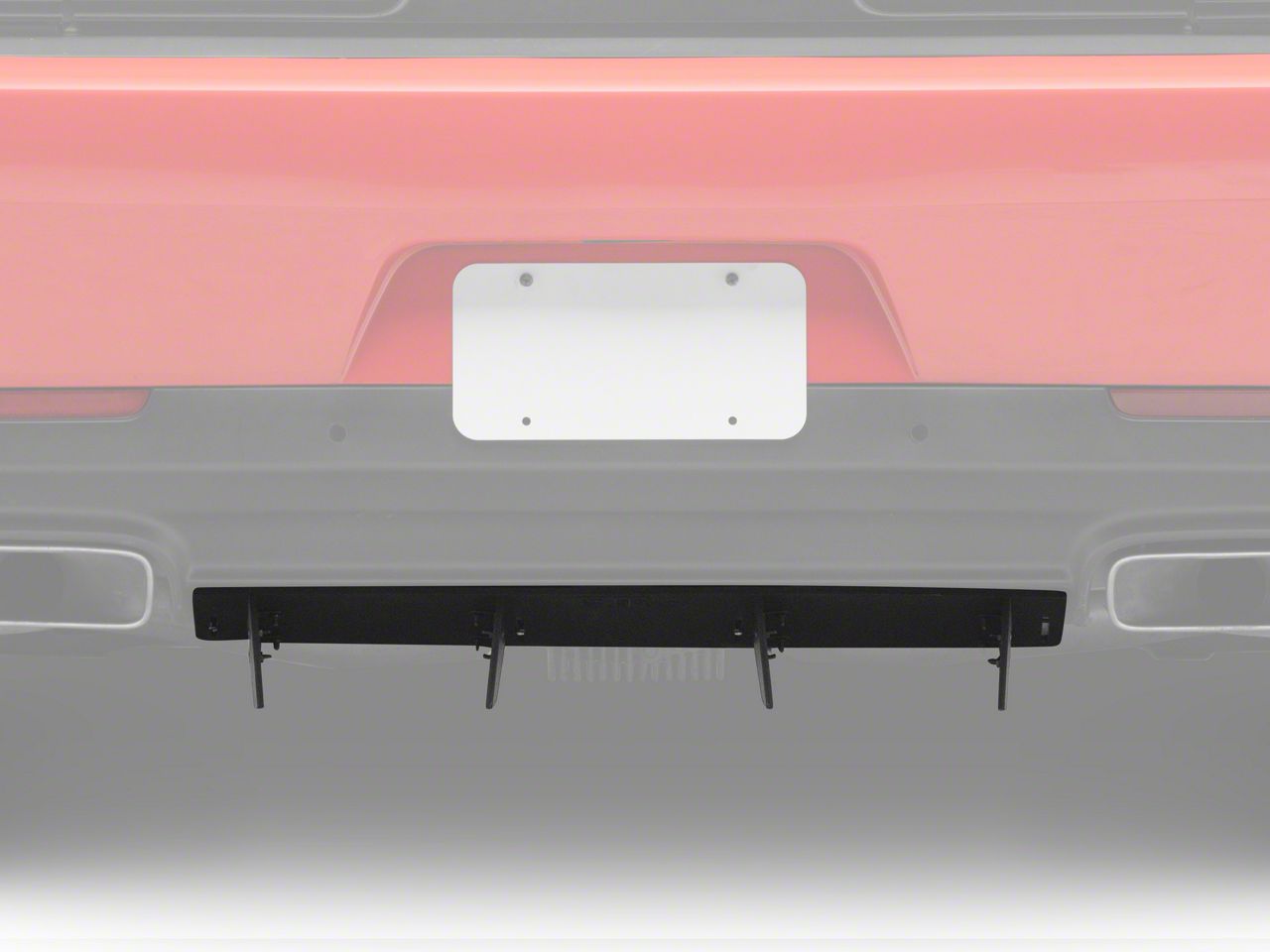 Challenger HDPE Rear Diffuser V2; Matte Black (15-23 Challenger) - Free ...