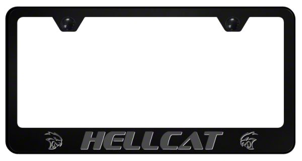 Challenger Hellcat License Plate Frame; Ghost (Universal; Some ...