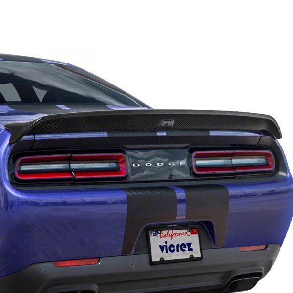 Challenger Hellcat Redeye Style Rear Spoiler; Gloss Carbon Fiber (08-23 ...