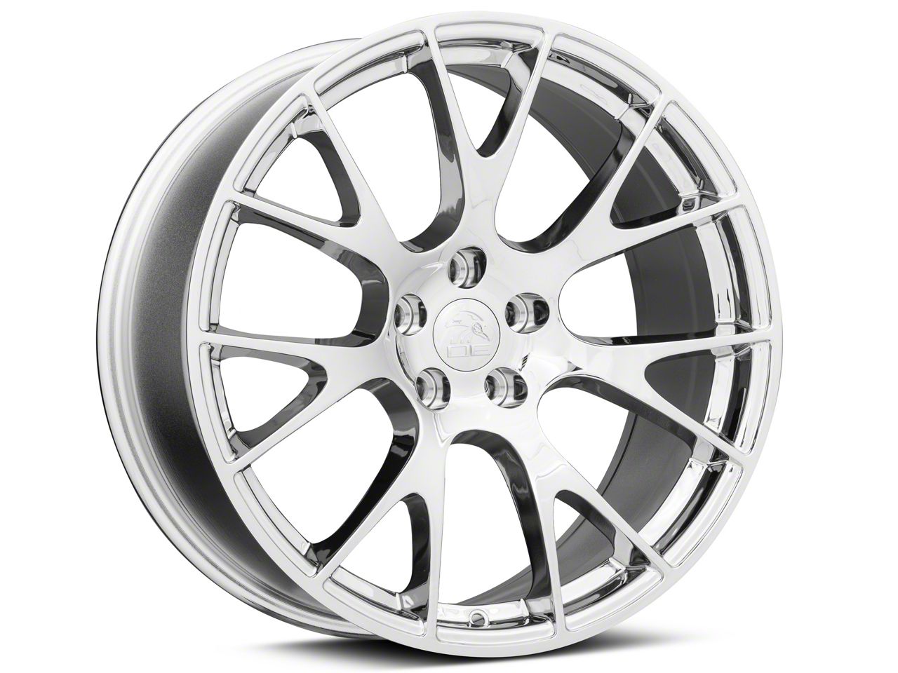 Challenger Hellcat Style Chrome Wheel; 20x9; 18mm Offset (08-23 RWD ...