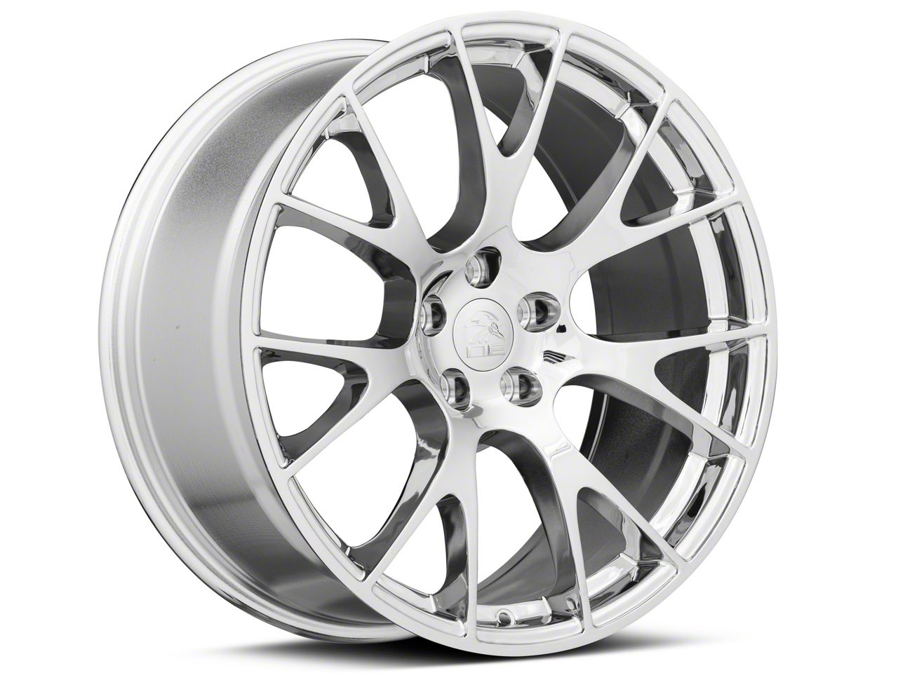 Challenger Hellcat Style Chrome Wheel; 20x9; 18mm Offset (08-23 RWD ...