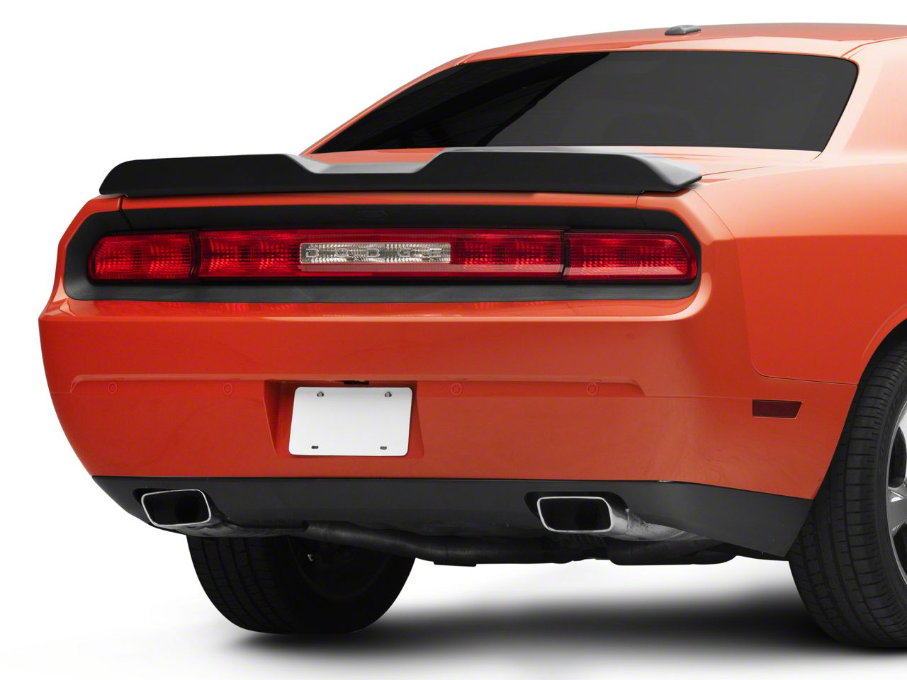Challenger Hellcat Style Rear Spoiler; Matte Black (08-23 Challenger w ...
