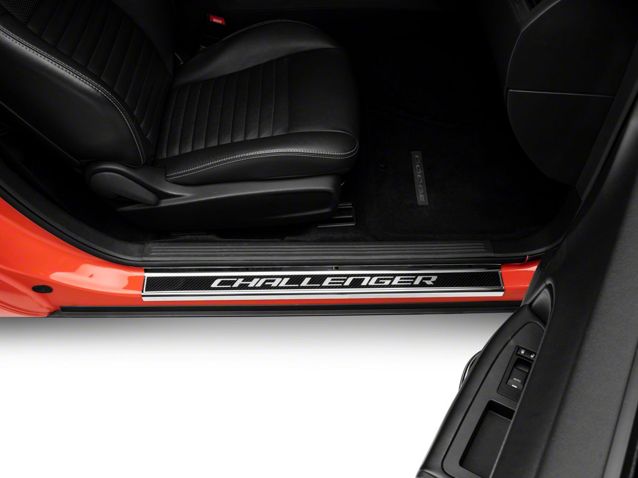 Challenger Illuminated Carbon Fiber Door Sills with Challenger ...