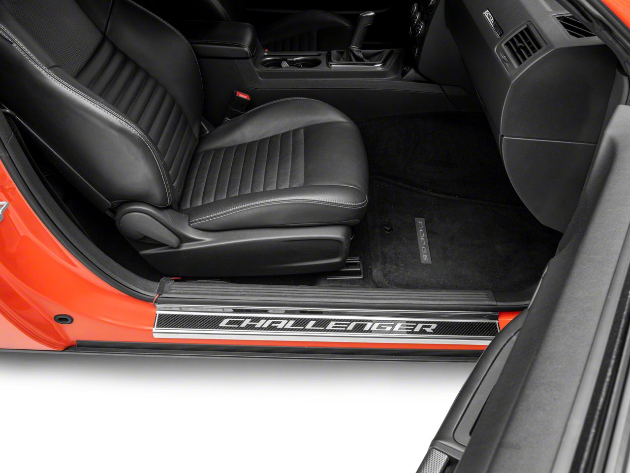 Challenger Illuminated Carbon Fiber Door Sills with Challenger ...