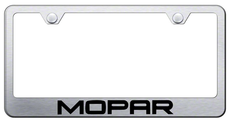 Challenger MOPAR Laser Etched License Plate Frame (Universal; Some ...