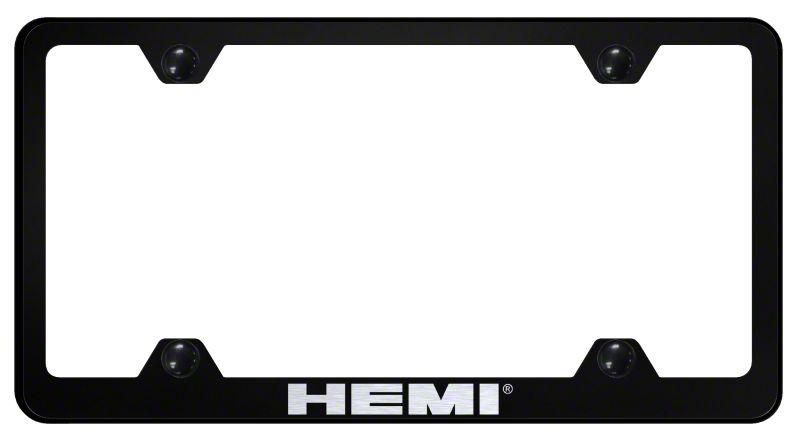 Challenger HEMI Laser Etched Wide Body License Plate Frame (Universal ...