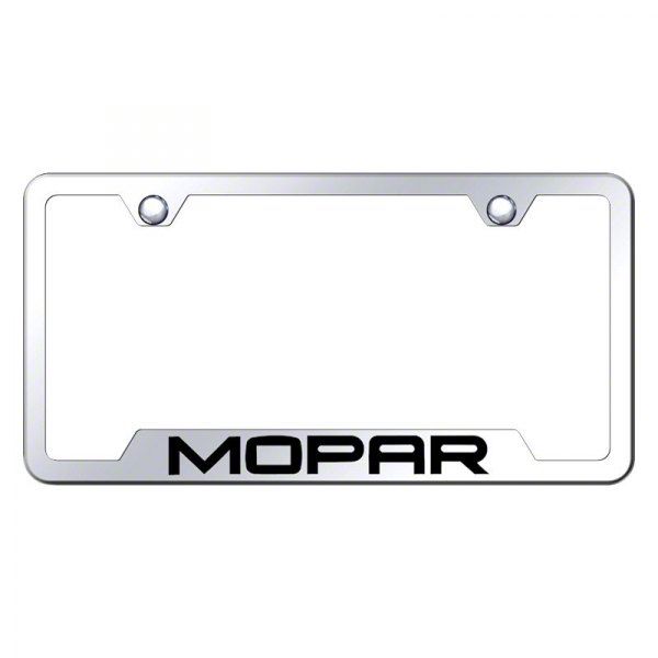 Challenger MOPAR License Plate Frame; Chrome (Universal; Some ...