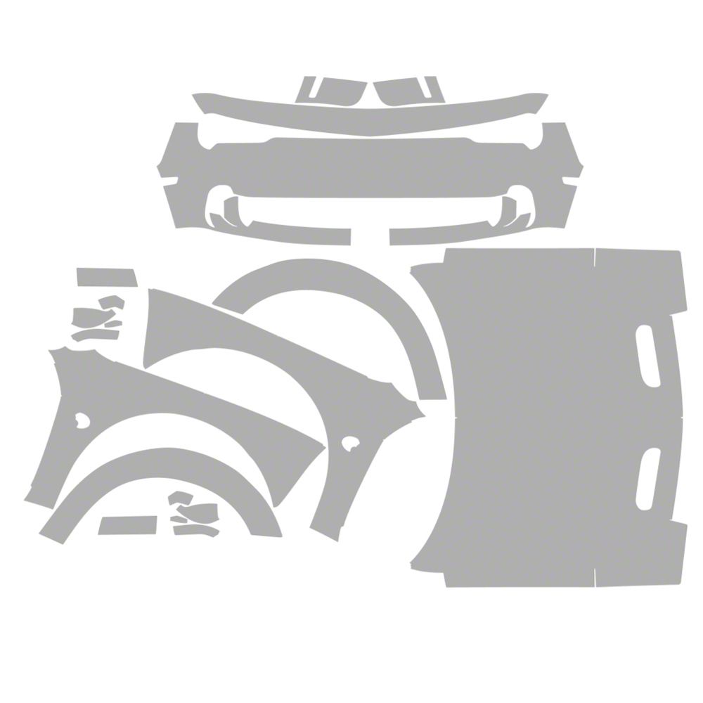 Challenger Paint Protection PPF Pre-Cut Kit; Complete Full Front Kit ...