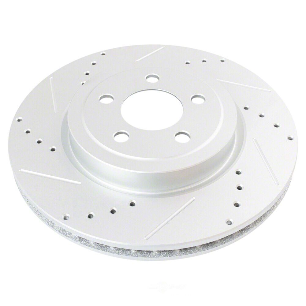 Challenger Performance Drilled and Slotted Rotors; Front and Rear (08 ...